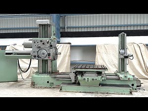 TOS W100 Horizontal Boring Machine - with Facing Chuck & Tail-Stock