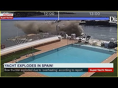 Yacht Explosion Caught on Camera! | SY Clips