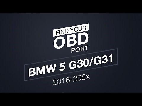 Where is the OBD2 port in my BMW 5 G30 G31 (2016-202x)
