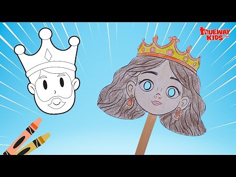 Create Queen Esther & King Masks! | Bible Craft for Kids