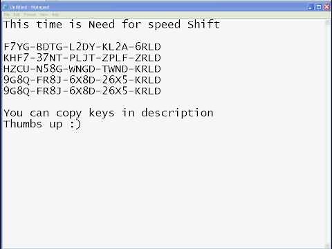 need for speed shift cd key