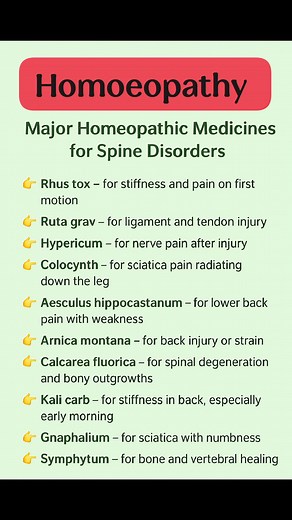 218K views · 1.3K reactions | Homeopathic Medicines for Spine...