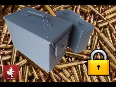 How to make an ammunition box lock...