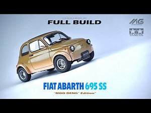 Fiat Abarth 695ss "Moo Deng" Edition | Tamiya | 1/24 | Scale Model Building | ASMR |