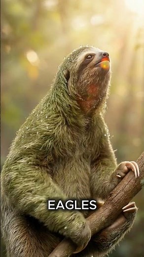 The Slowest Mammal: It Grows Algae - THREE-TOED SLOTH #animals #animalfacts #facts