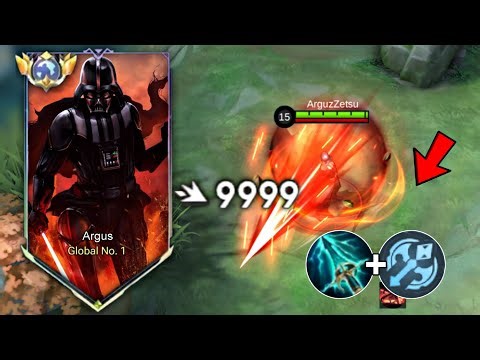 ARGUS NEW TRUE DAMAGE AND EMBLEM BUILD COMBO!! (must try)