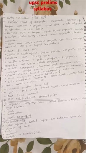 Upsc cse prelims syllabus breakdown#study # upsc #upscexam #upscprelims #studymotivation stud