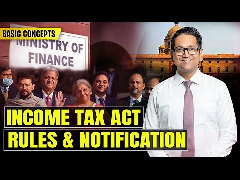 4. Income Tax Act 1961, Income Tax Rules & Notification | Basic Concepts | Income Tax