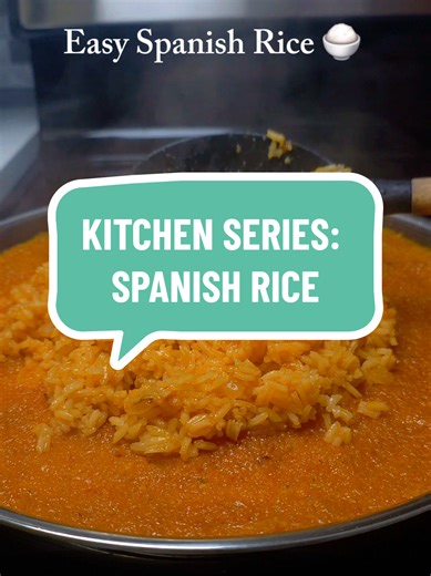 No boxed mix needed, this homemade Spanish rice is too easy! 😌 #SpanishRice #EasyRecipe #Rice #WeekdayMeal #mexicanfood