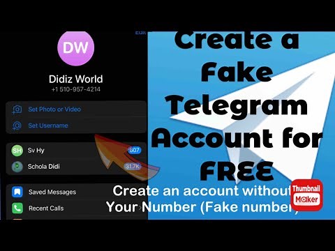 How To Create a Fake Telegram Account / Telegram without Phone Number ( Fake Number)