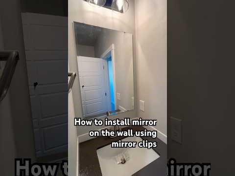 How to install mirror using clips. #mirror #mirrorclips #wallmirrors clips https://amzn.to/4mEQ8ti