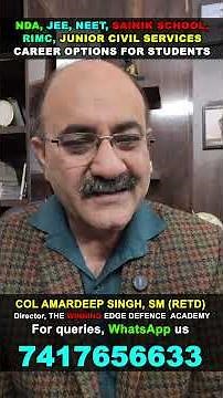 NDA, JEE, NEET, Sainik School, RIMC and Junior Civil Services ALL in ONE Career Options for Students
