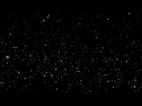 Gold particles up / Free video effect overlay Full HD