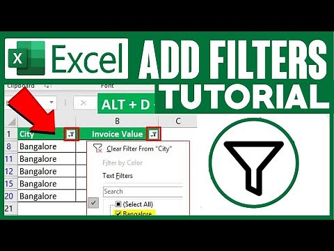 How To Add Filters On Microsoft Excel | 2025