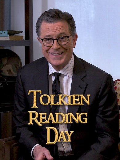 Celebrate Tolkien Reading Day with Stephen Colbert | LotR Expert