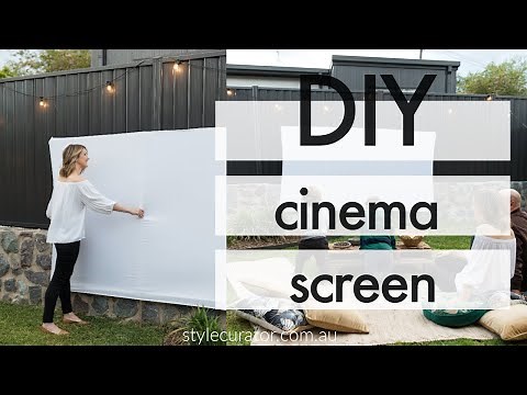 DIY outdoor cinema screen, make your own movie screen!