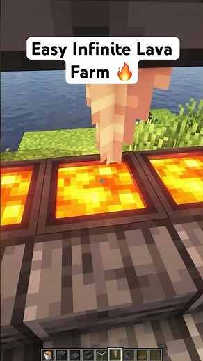 Easy Infinite Lava Farm in Minecraft #minecraft #automaticfarm #minecraftbuilding #minecrafttutorial