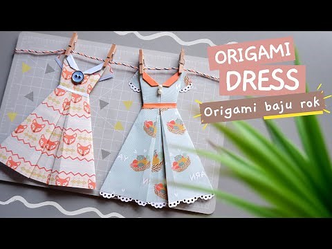 [Origami] Dress | Tutorial Origami Baju Rok
