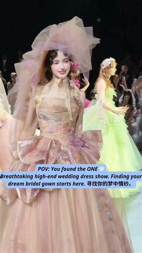 A Medieval Princess Wedding Dress Runway Is Stunning #WeddingInspo #WeddingDress #shorts