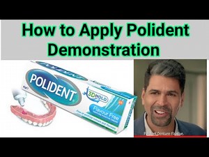 How to use polident paste