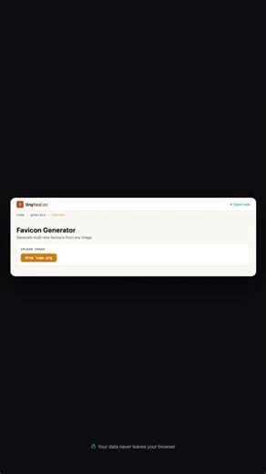 Favicon Generator — Free Online Tool | TinyTool.cc