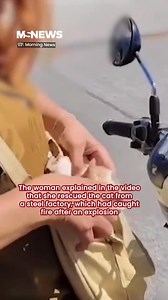 Netizens commended the woman for taking care of the kitten. | Mustsharenews.com