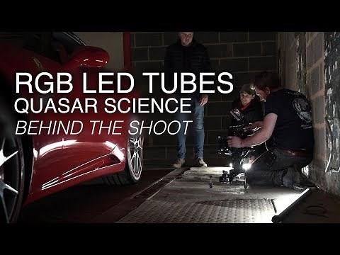 Quasar Science RGB LED light tubes (Q-Rainbow RGBX lamp) | Behind the shoot