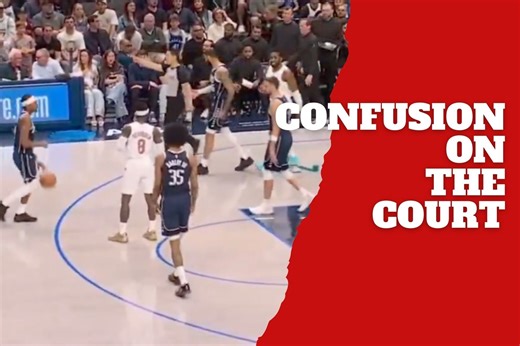 Dallas Mavericks game features bizarre moment after refs give ball to wrong team