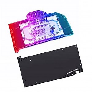 Copper GPU Water Cooling Block GPU Waterblock Graphics Card Water Cooling Block for ASUS TUF GeForce RTX4060Ti Gaming OC (5V ARGB RBW Aura Effect LED Lights GPU Block with Backplate)