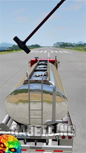 DUMP TRUCK VS CISTERN TRUCK VS FORK LIFT VS HUMMER MOON version #2 - BeamNG.Drive