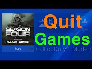 PS4 How to Quit Games NEW!