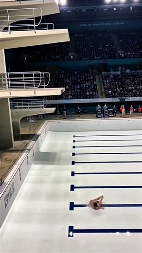 High-Dive Fail! 😂😭 #fyp #funny #highdive #swimming #fail