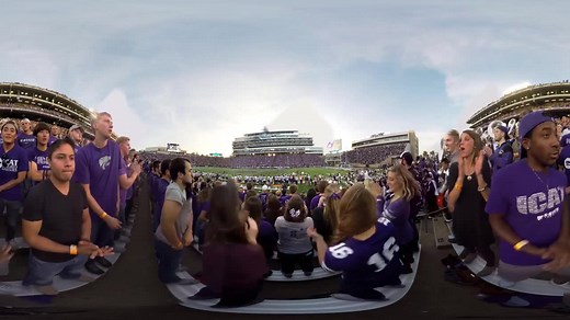 The Wabash Cannonball is a Wildcat favorite tradition. In 1968, a fire in Nichols Hall destroyed almost all of the marching band's sheet music, except for one piece of music – the Wabash Cannonball. Pan around the video to get a 360 view of how Wildcats do the Wabash. What's your favorite K-State tradition? Read all of our favorites at www.k-state.edu/about/history-traditions/traditions/. | Kansas State University