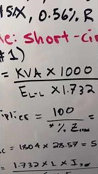 Quick fault current calculation explained!