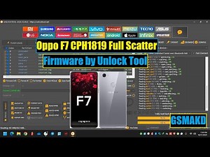 Oppo F7 CPH1819 Full Scatter Firmware by Unlock Tool #firmware #flashfile