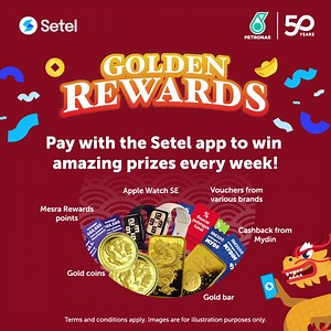 A wealth of prizes await in the year of the Dragon. Pay with Setel...
