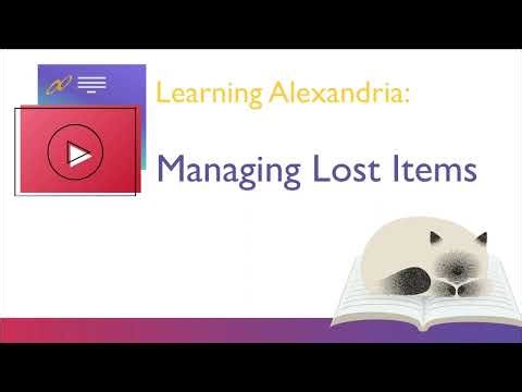Managing Lost Items