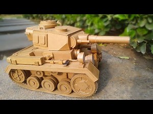 How to make a tank with cardboard at home DIY