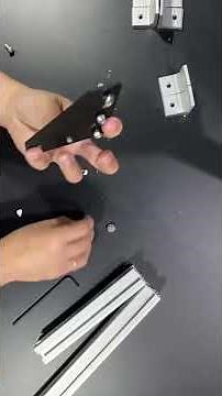 Confira a montagem da placa L em 90° de perfil estrutural em alumínio