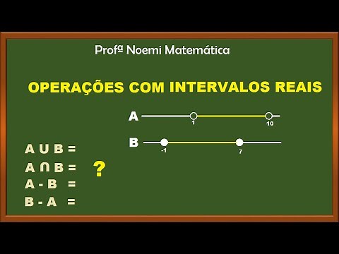 OPERAÇÕES COM INTERVALOS REAIS | EXERCÍCIOS