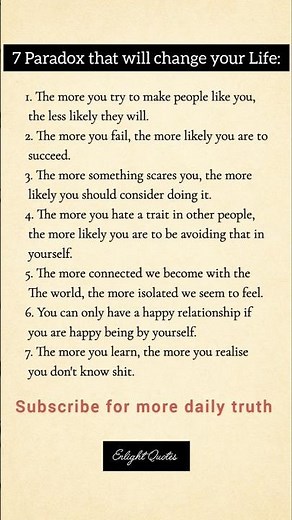 Life-Changing Paradoxes#tricks #motivation #quotes#mindset #psychology #shorts