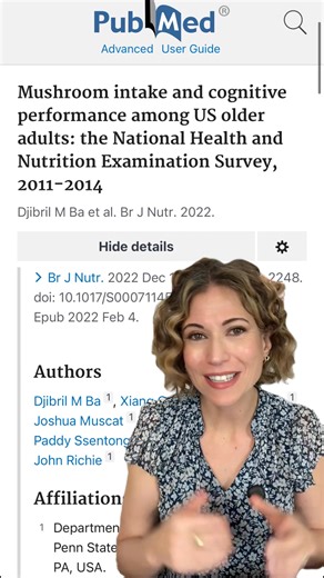 In a 2022 analysis of prospective cohort data, participants in the highest category of mushroom intake (13.4 g daily on average) versus the lowest intake had significantly better scores on cognitive tests, suggesting a protective effect against cognitive decline. It’s important to remember that health isn’t built on one food or one nutrient. Nutrivore is about food first, not supplements (though I may mention them in the context of a study) and it’s always smart to talk with your doctor before c