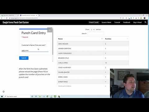 Google Forms/Sites/Sheets/Punch Card System - Tutorial