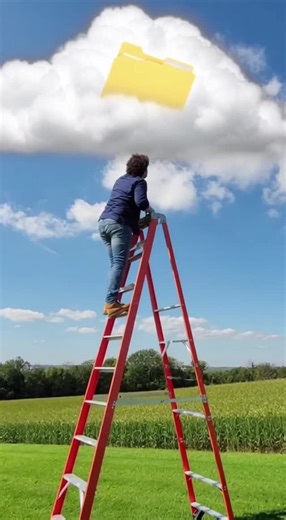I tried to access the "Cloud" manually... and gravity denied the request! ☁️🪜 Apparently, my data is stored at a higher altitude than this ladder can reach! 📉🤕 Note to self: Next time, just use Wi-Fi; it hurts less. Who else wishes file retrieval was this much of a workout? 👇 ​#CloudStorage #TheCloud #LiteralHumor #TechFail #StevenTorres | Steven Torres