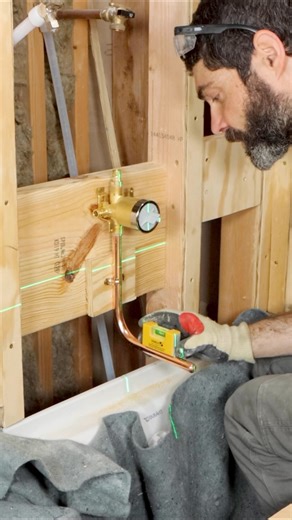 Home Repair Tutor on Instagram: "Tub shower valve tips…love these Delta valves with the copper pre-installed ❤️ visit homerepairtutor.com for more bathroom renovation tips #plumbing #showerremodel #diy #homerepairtutor"