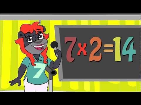 7 TIMES TABLE MULTIPLICATION SONG WITH NUMBEAR 7, BARB