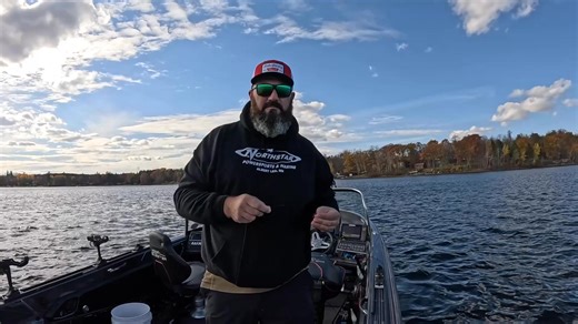 Tying a snell for rigging big chubs! The fall walleye bite is on! #fallvibes #fishing #fishinglife #fish #walleye #lakelife #skeeterboats #Minnesota | Fishing with Dylan