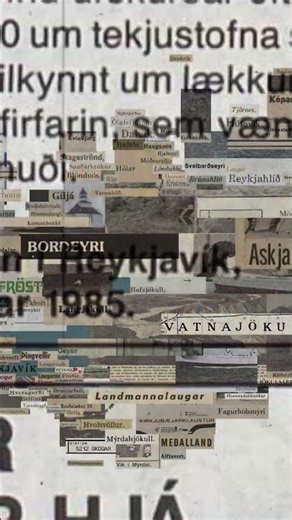 Ransom Note style map of Iceland 🇮🇸