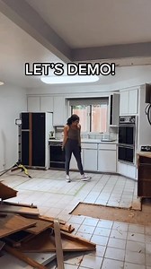 Part 2 of our kitchen demo! Who saw my Uncle with the sledgehammer 🤣 #demo #kitchenrenovation #renovation #remodel #diy #reno #kitchendemo #homereno | Newbuild Newlyweds