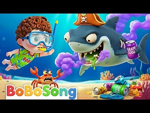 Ocean Song 🌊 | Keep the ocean clean 🐠 | Funny Bobo Edutainment Rhymes & Kids Songs ❤️
